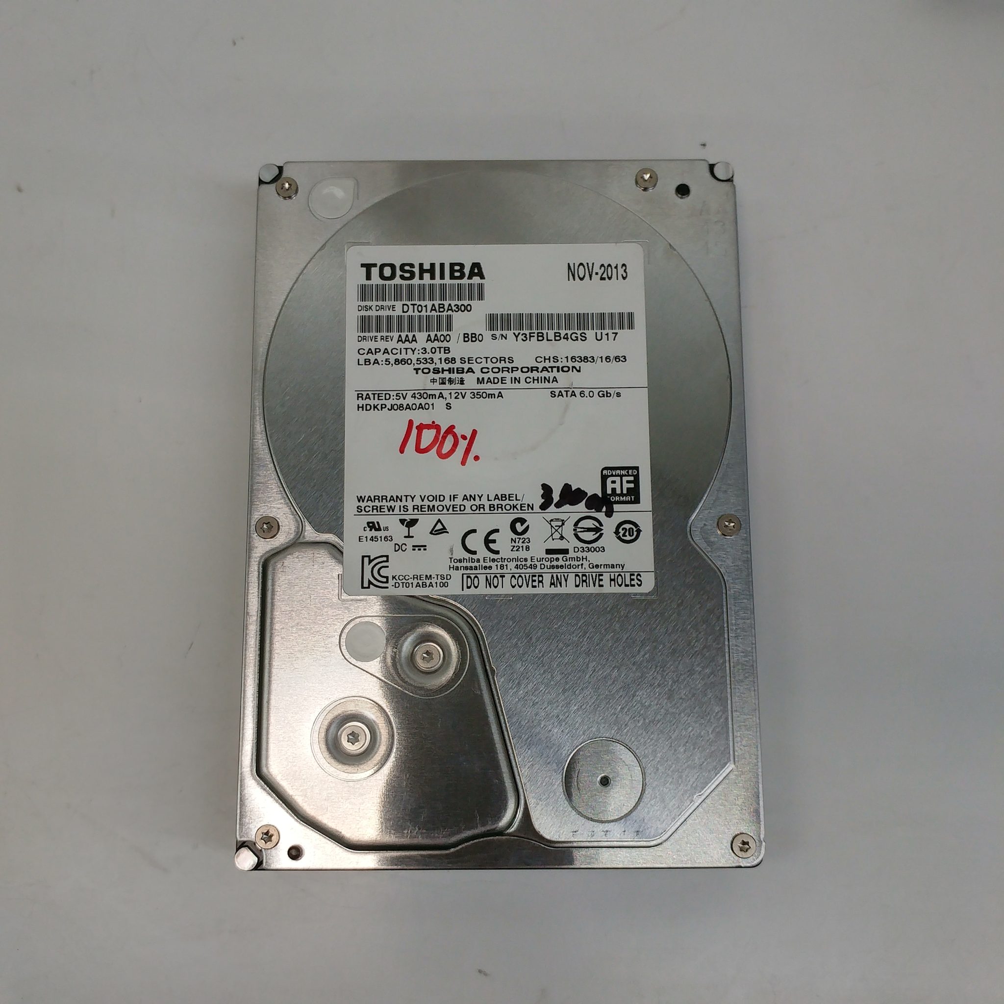 3.5" Hard Drive SATA HDD 2TB 3TB 4TB 5TB 6TB 100% Health - Various Brands | The Edinburgh Remakery