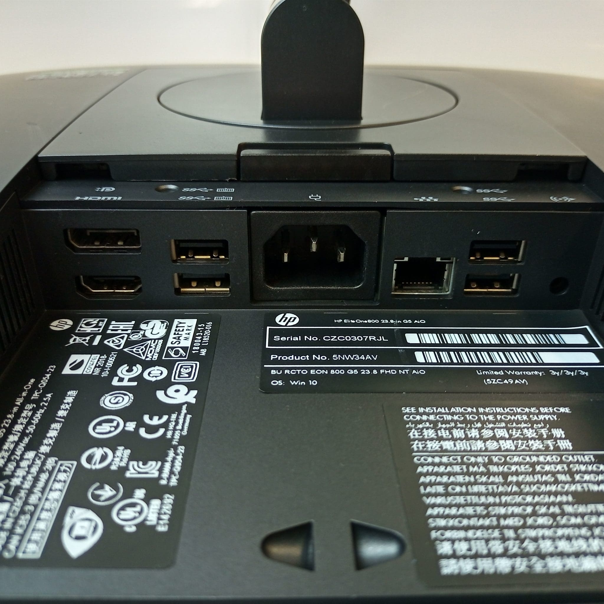 HP EliteOne 800 G5 AIO 23.8" i5-9500 16GB RAM 512GB NVMe Win 11 Pro (G ...